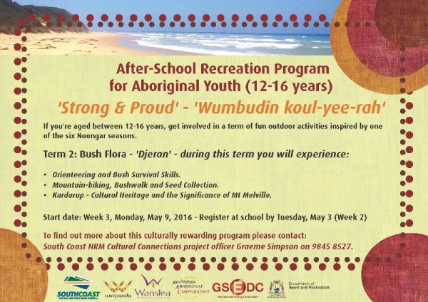 Wumbudin Kool-yee-rah ‘Strong & Proud’ back for term 2! - South Coast ...
